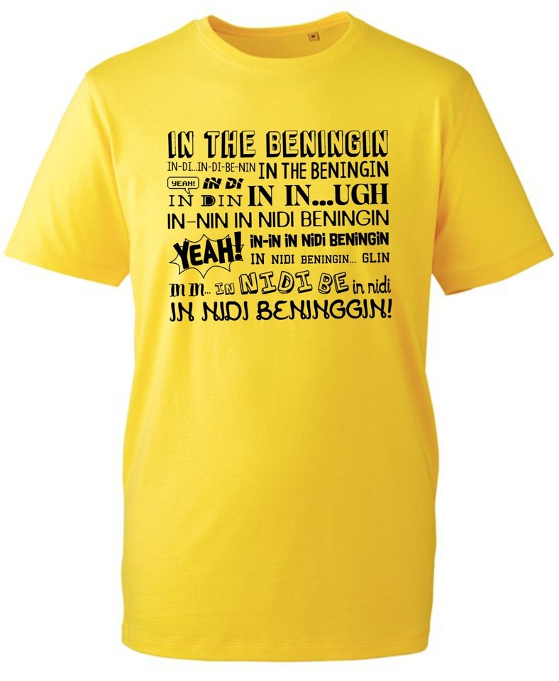 In the Beginning Spoof Funny T-Shirt, Joke Meme, Funny Saying, In di ...