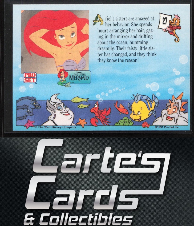 Ariel's sisters are amazed at her behavior. 1991 Pro Set The Little ...