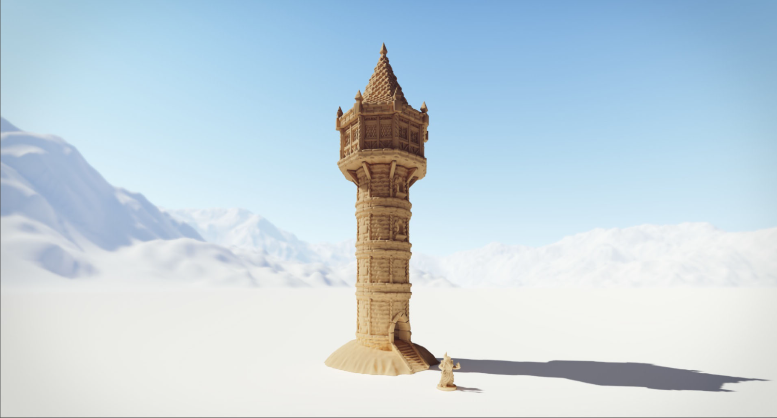 Magic Tower 28mm Terrain | Fantasy Wizard Tower for D&D Warhammer RPG ...