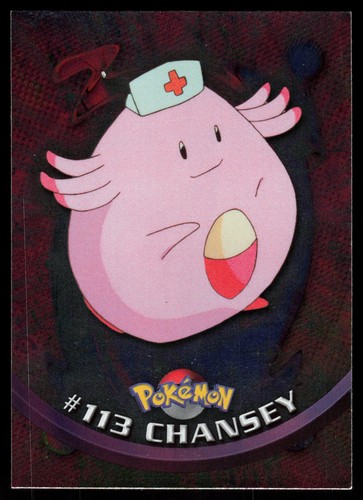 Chansey 113 Holo Blue Label Topps TV Animation LP | eBay