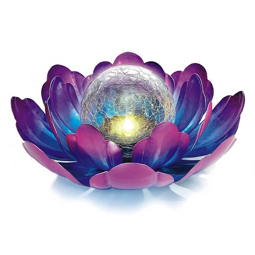 Solar Lotus Flower Light Outdoor Decorations,Solar Powered Outdoor ...