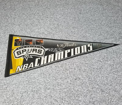 Vintage San Antonio Spurs Pennant Flag 2005 WINCRAFT NBA Champion Texas ...