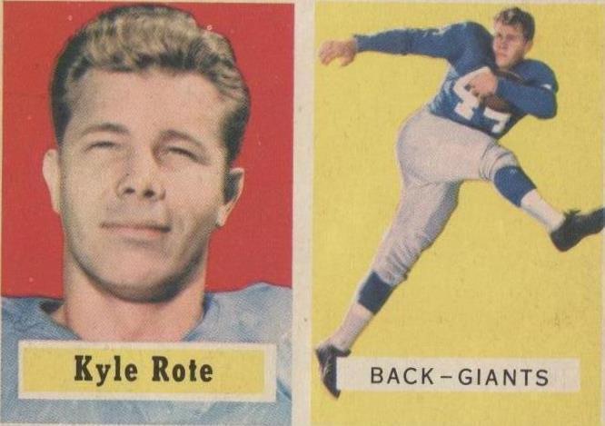 1957 Topps - Kyle Rote #59 for sale online | eBay