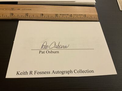 Pat Larry Osburn ( Debut 1974 ) REDS BREWERS SIGNED AUTOGRAPH Card | eBay