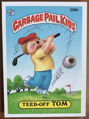 1986 Topps Garbage Pail Kids Card # 208b - 6th Series - TEED-OFF TOM ...