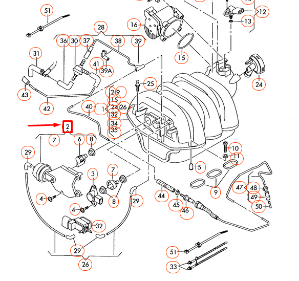 Intake Manifold Adjusting Unit Genuine for Audi 06E133619 for sale ...
