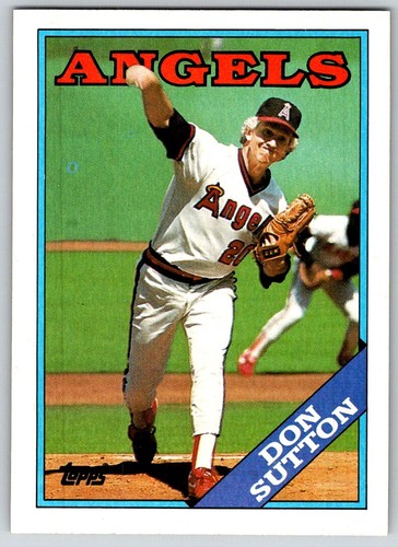 1988 TOPPS BASEBALL DON SUTTON CALIFORNIA ANGELS #575 | eBay