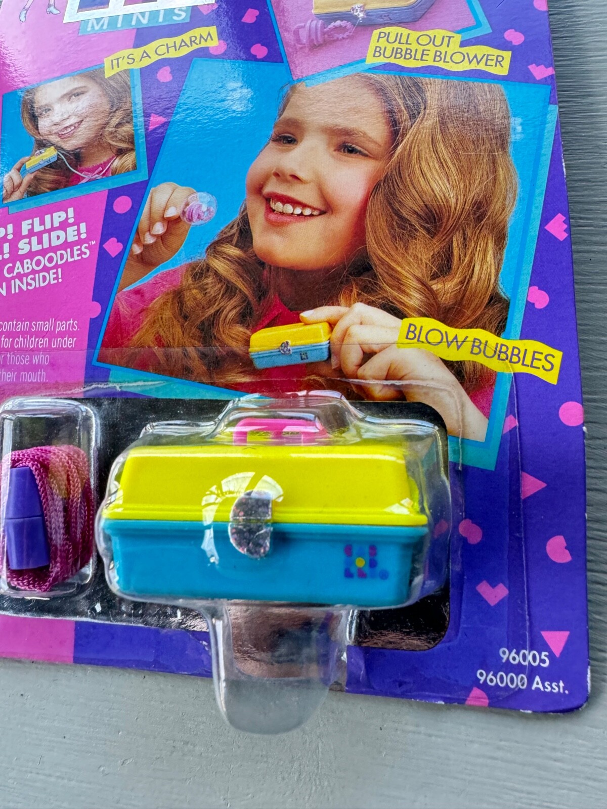Vintage Caboodles Minis Bubble Blower Toy Biz Necklace Unused NOS 1993 ...