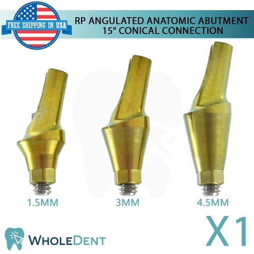 X1 RP Conical Connection Angulated Anatomic Abutment 15° Dental | eBay
