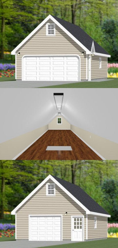 20x36 2-Car Garage --1,128 sq ft -- PDF Floor Plan -- Model 10A | eBay