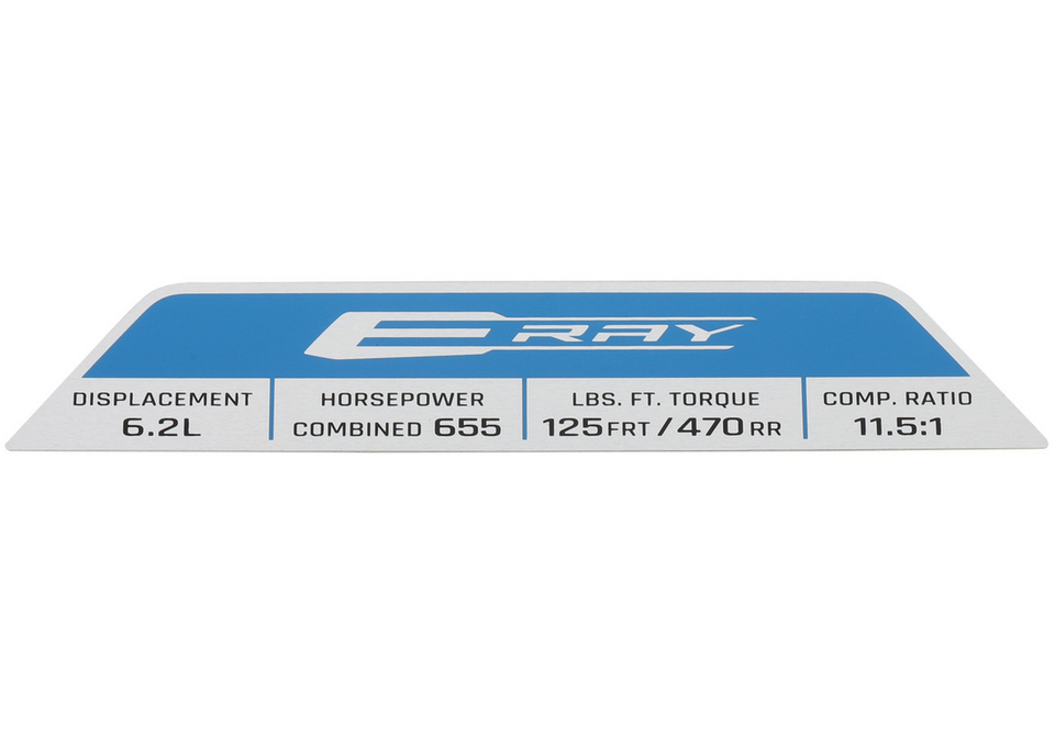 2025 Chevrolet Corvette E-Ray Engine Specification Plaque GM OEM NEW ...