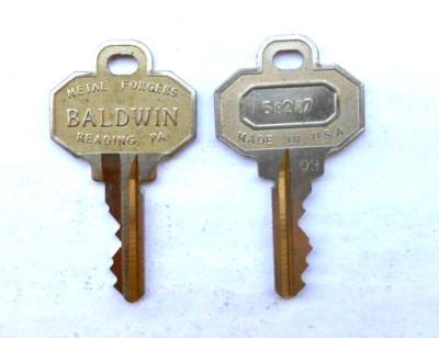 1 Baldwin Factory Pre-Cut Key Schlage keyway made in USA | eBay