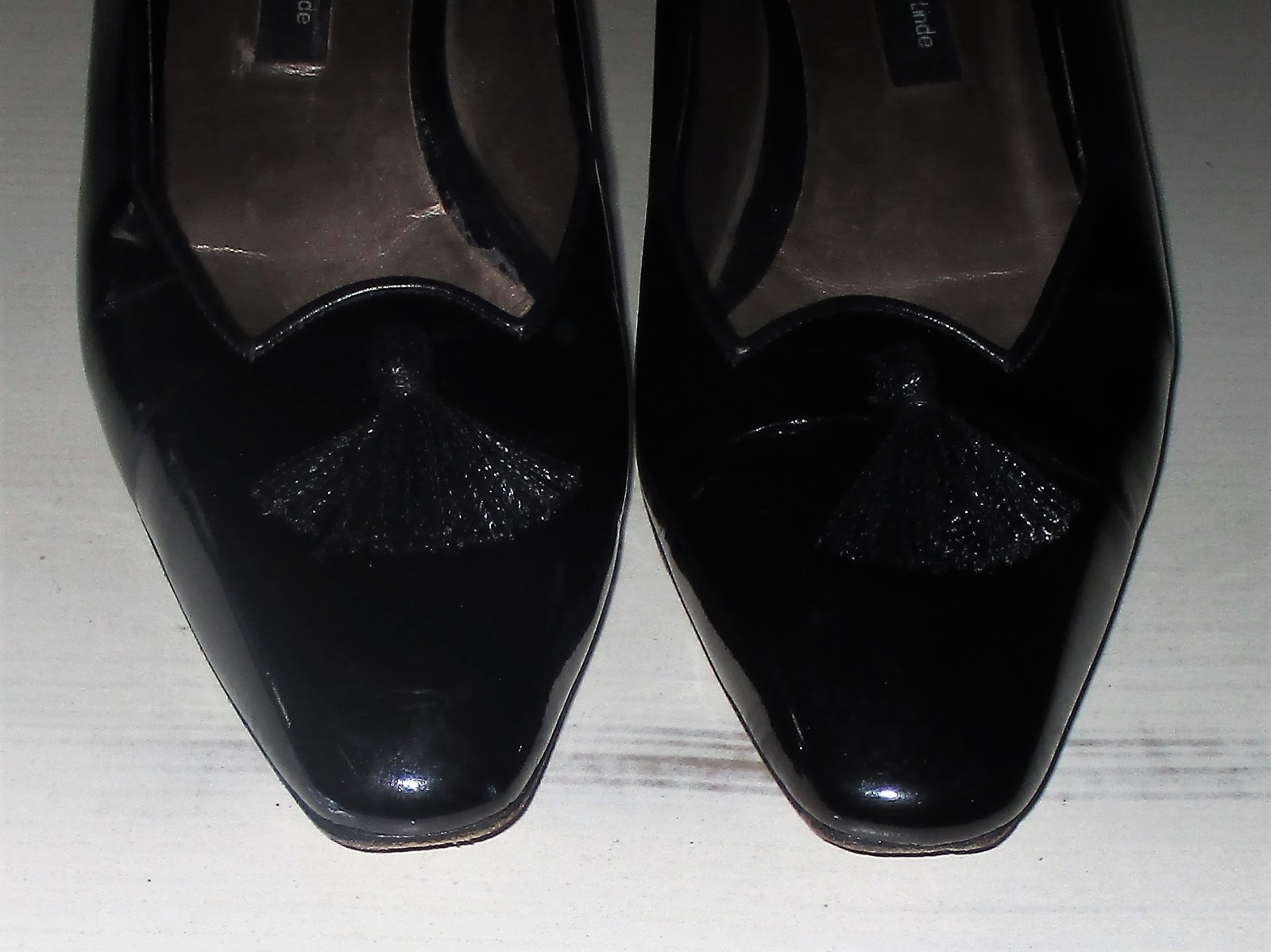 Susan van der Linde Black Patent Leather Heel-Size 39-Italy | eBay