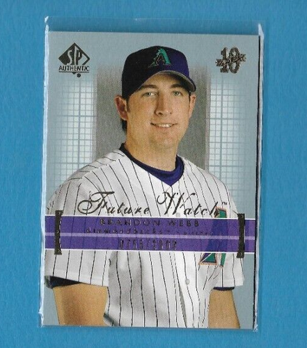 2003 SP Authentic BRANDON WEBB Rookie, Arizona Diamondbacks Serial'd ...
