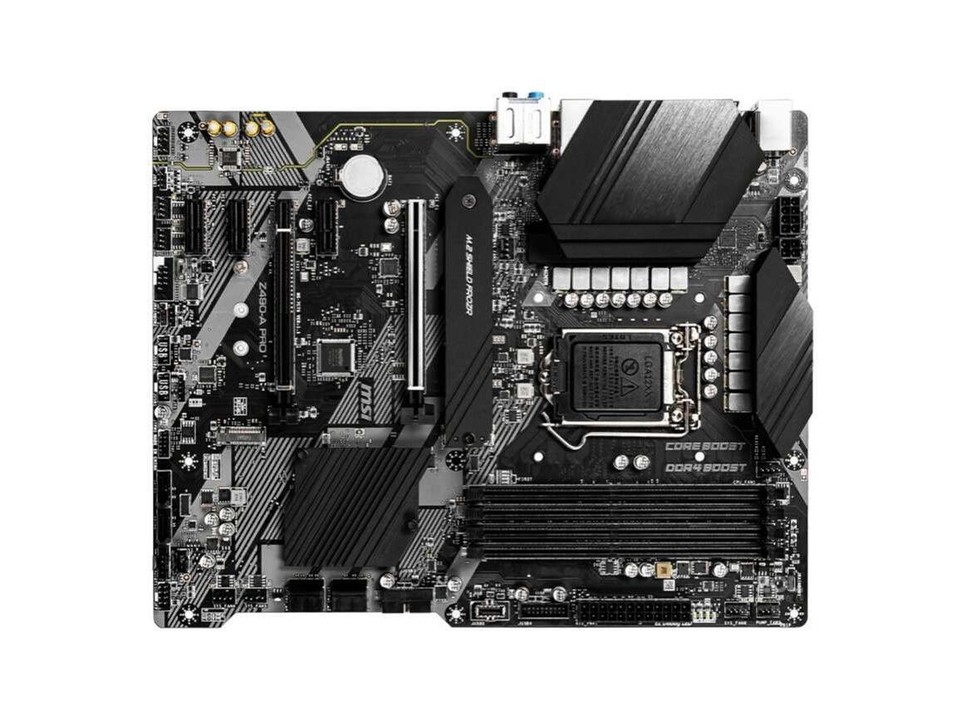 MSI Z490-A PRO ATX Motherboard 12-1 Phase VRM • M.2 + USB 3.2 • 10Gen ...
