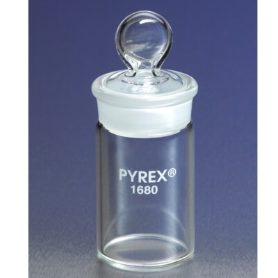 PYREX® 16 mL Tall Weighing Bottle with Short Length 24/12 Standard ...