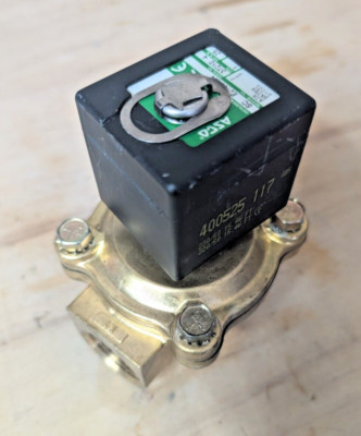 ASCO SC E210B154 Solenoid Valve + Brass Ball Valve 1" Air/Water/Oil ...