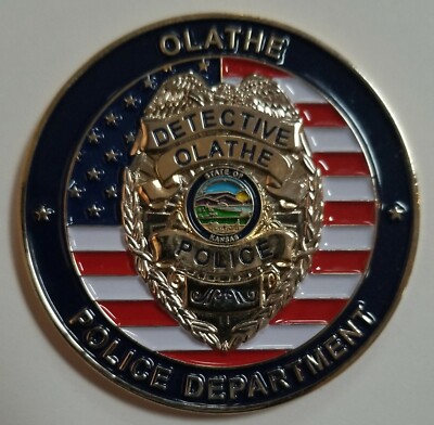 OLATHE Kansas KS Police Department Detective Challenge Coin | eBay