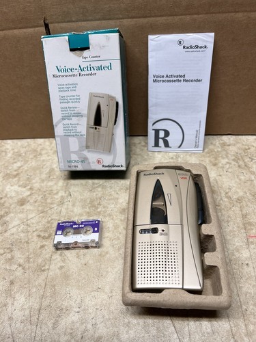 Radio Shack VOX Micro-45 Microcassette Voice Recorder 14-1184 TESTED ...