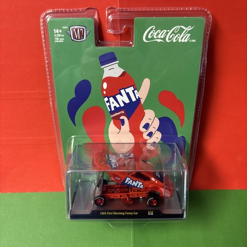 M2 MACHINES COCA COLA FANTA 1/64 1/750 MADE CHASE 1969 FORD MUSTANG ...