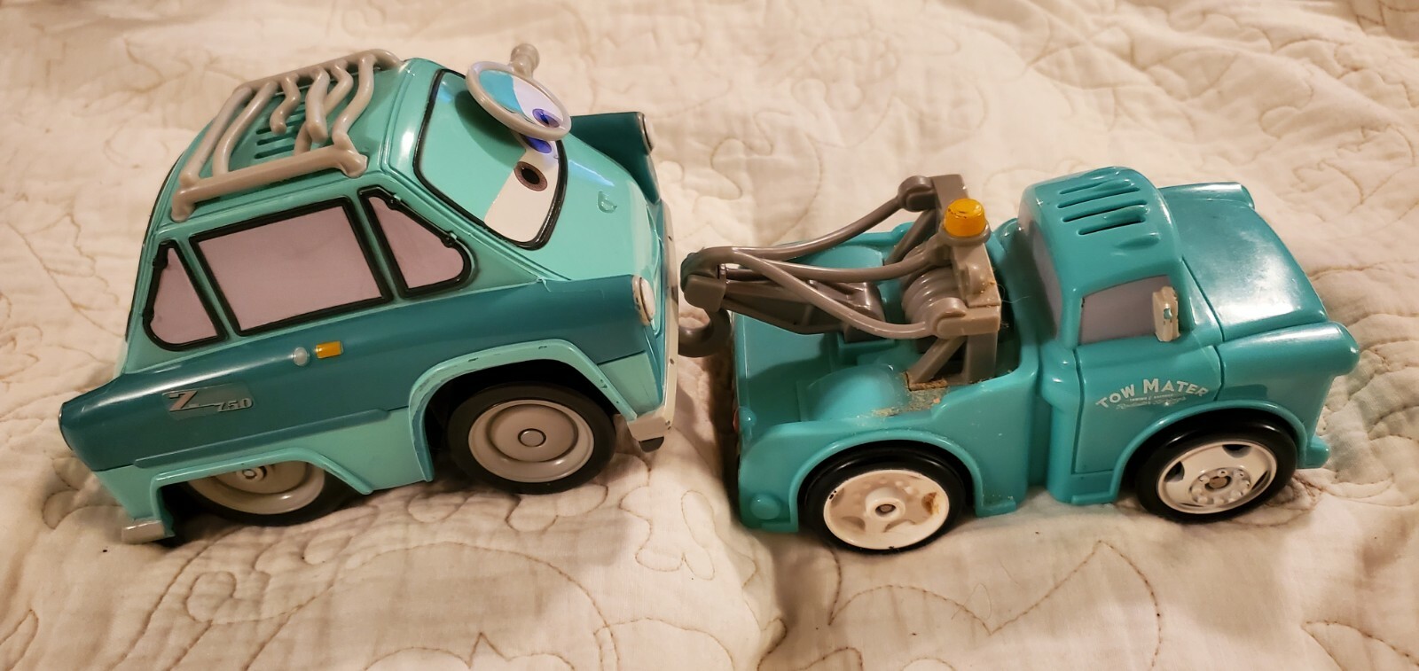 Disney Pixar Mattel CARS Blue Mater Tow Truck and Aijie - Light Blue | eBay