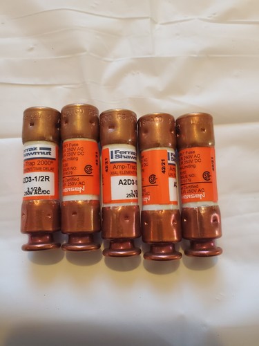 New 5 Pack - Mersen Ferraz Shawmut A2D3-1/2R, 250V 3-1/2A RK1 TD FUSE ...