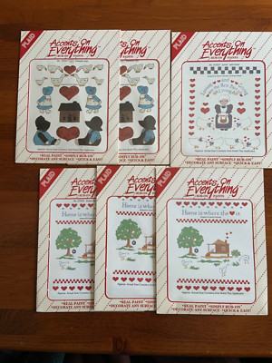 6 Plaid Accents On Everything Rub-On Painting Patterns | eBay