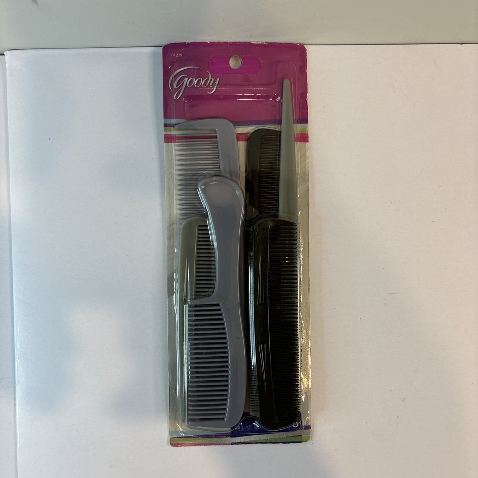 Goody Assorted Hair Combs Package of 6 Comb Styles Family Rattail ...