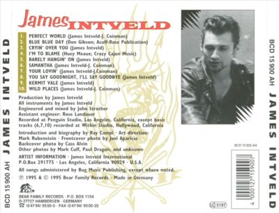 JAMES INTVELD - JAMES INTVELD [BEAR FAMILY] NEW CD 4000127159007| eBay