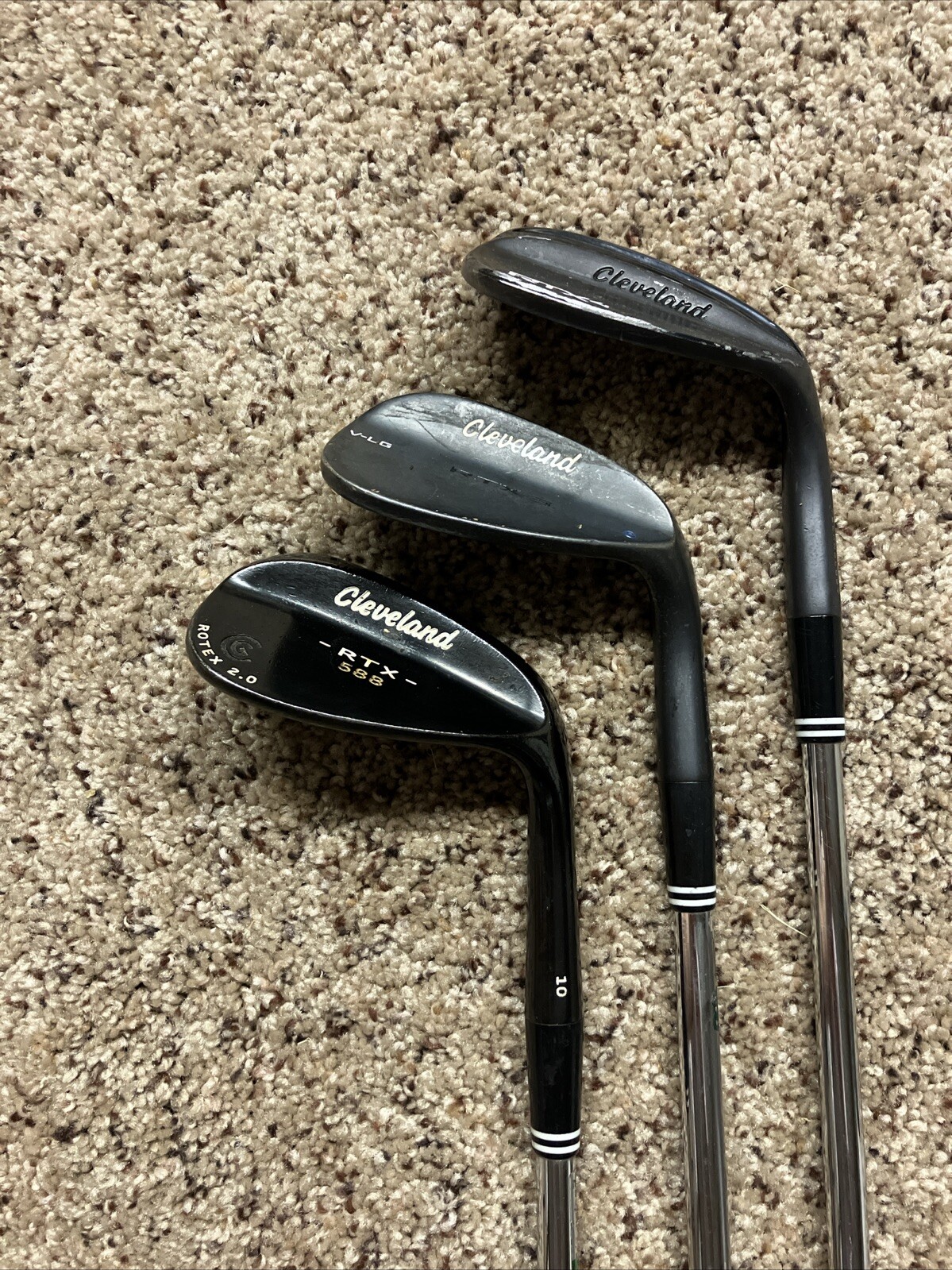Cleveland RTX 2.0 3 4 BLACK Wedge Set 52 56 60 Gap Sand Lob Steel RH | eBay