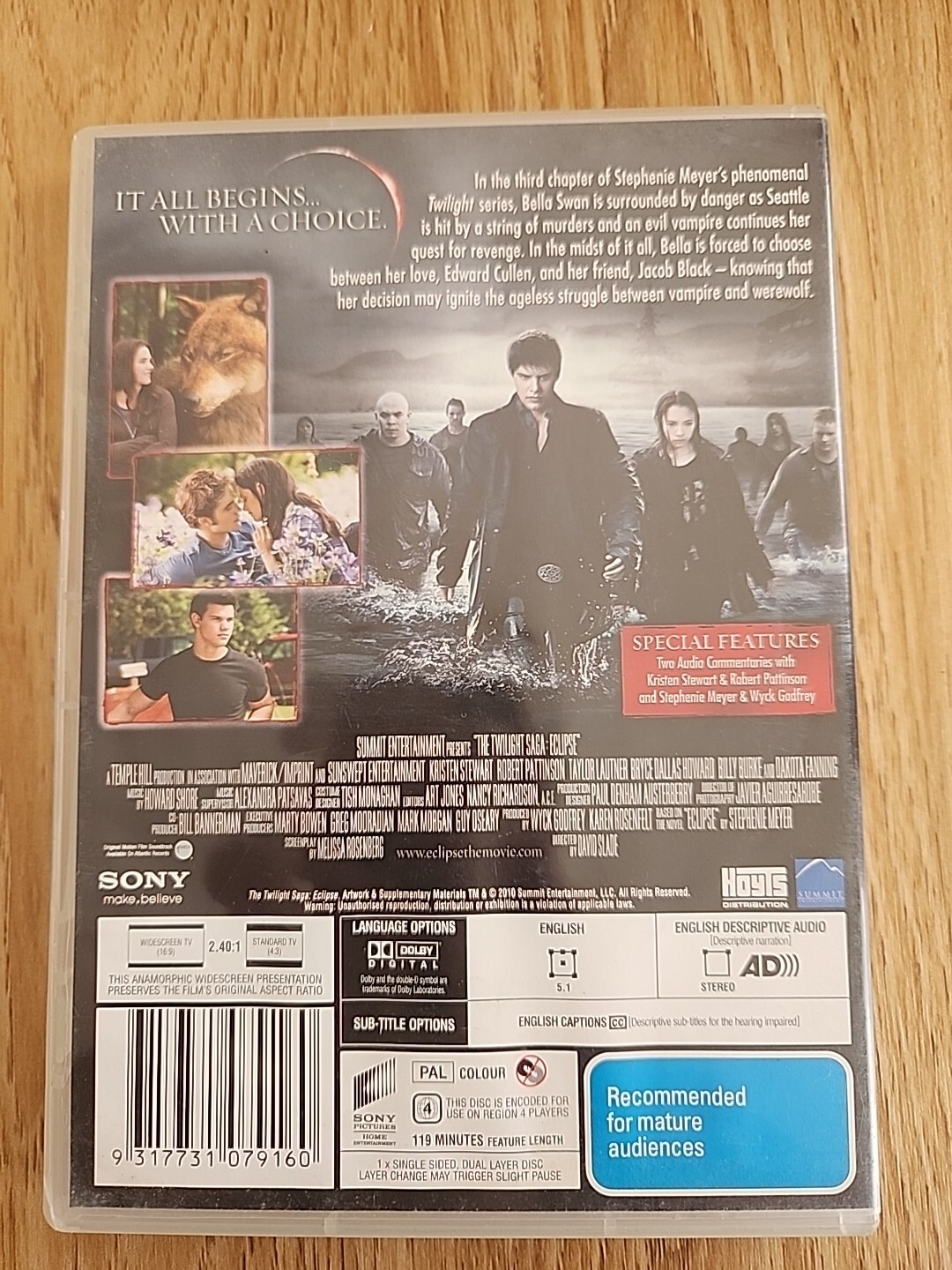 The Twilight Saga - Eclipse (DVD, 2010) 9317731079160 | eBay