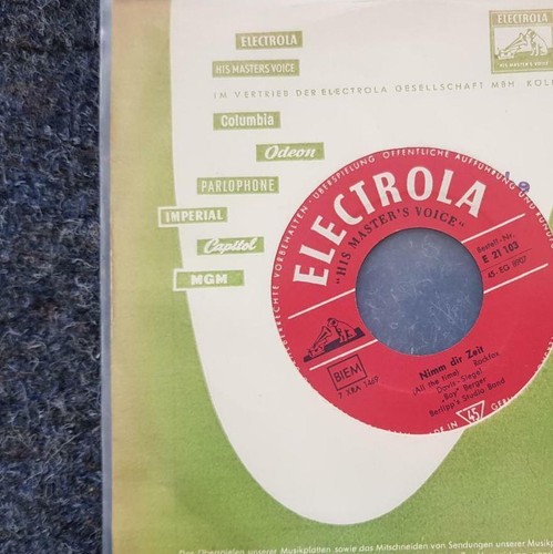 7" Single Vinyl Boy Bert Berger - Nimm dir Zeit / CV Johnny Janis - All ...