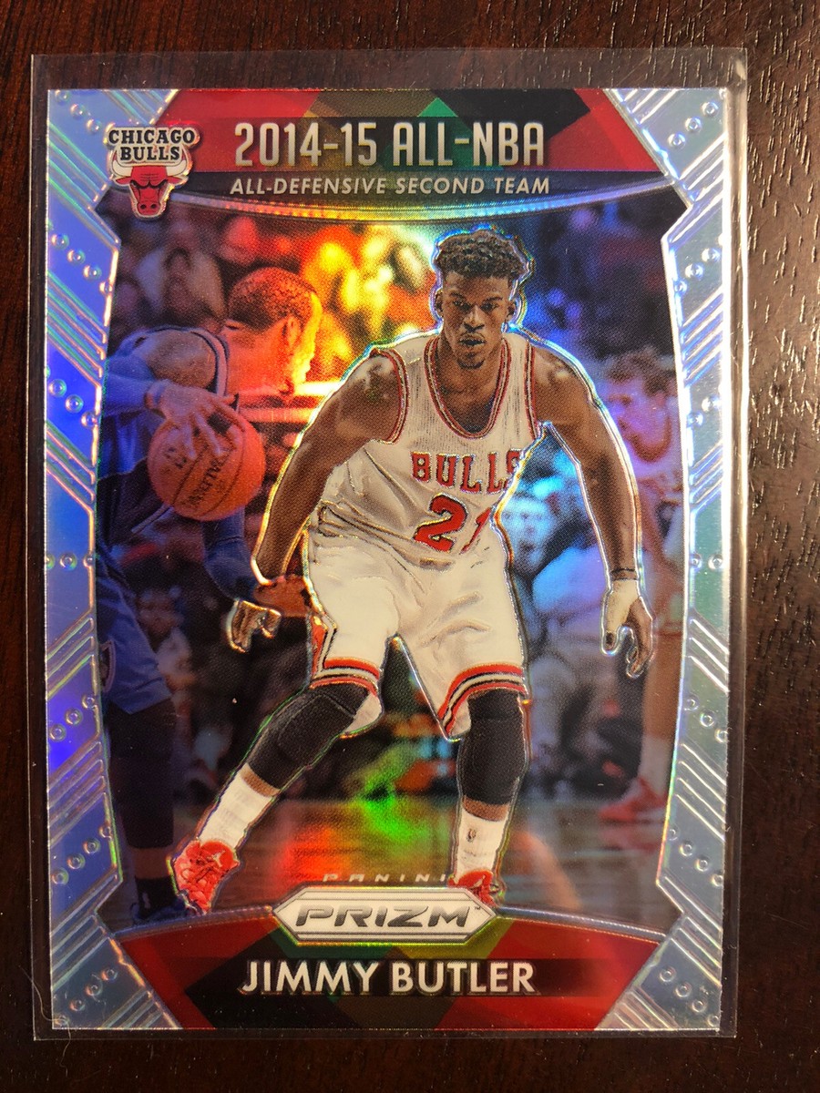 2015-15 Panini Prizm Silver NBA Defensive Team JIMMY BUTLER 2015-15 Panini Prizm Silver NBA Defensive Team JIMMY BUTLER
