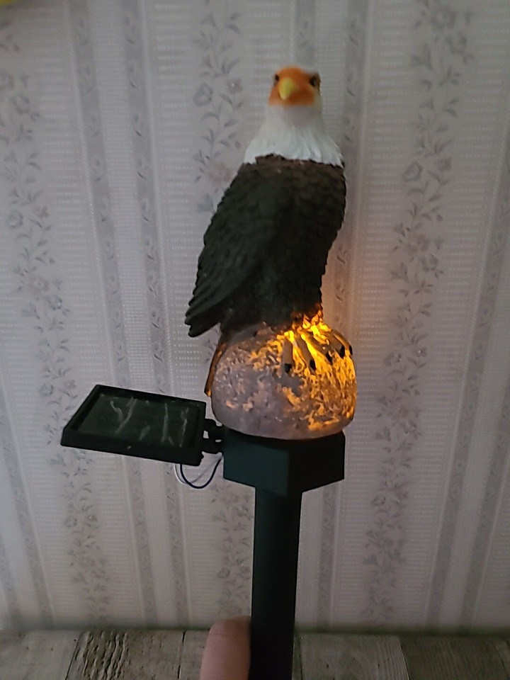 Woodland Creek Solar Eagle New Open Box. Solar Panel Has On And Off ...