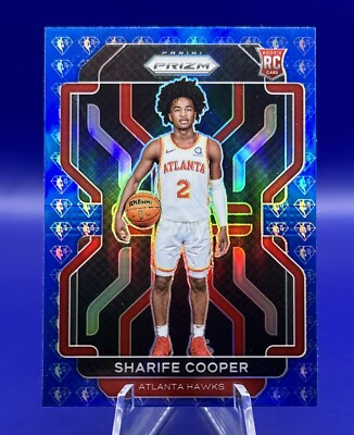 2021-22 Panini Prizm SHARIFE COOPER Rookie RC Blue NBA 75th Anniversary ...