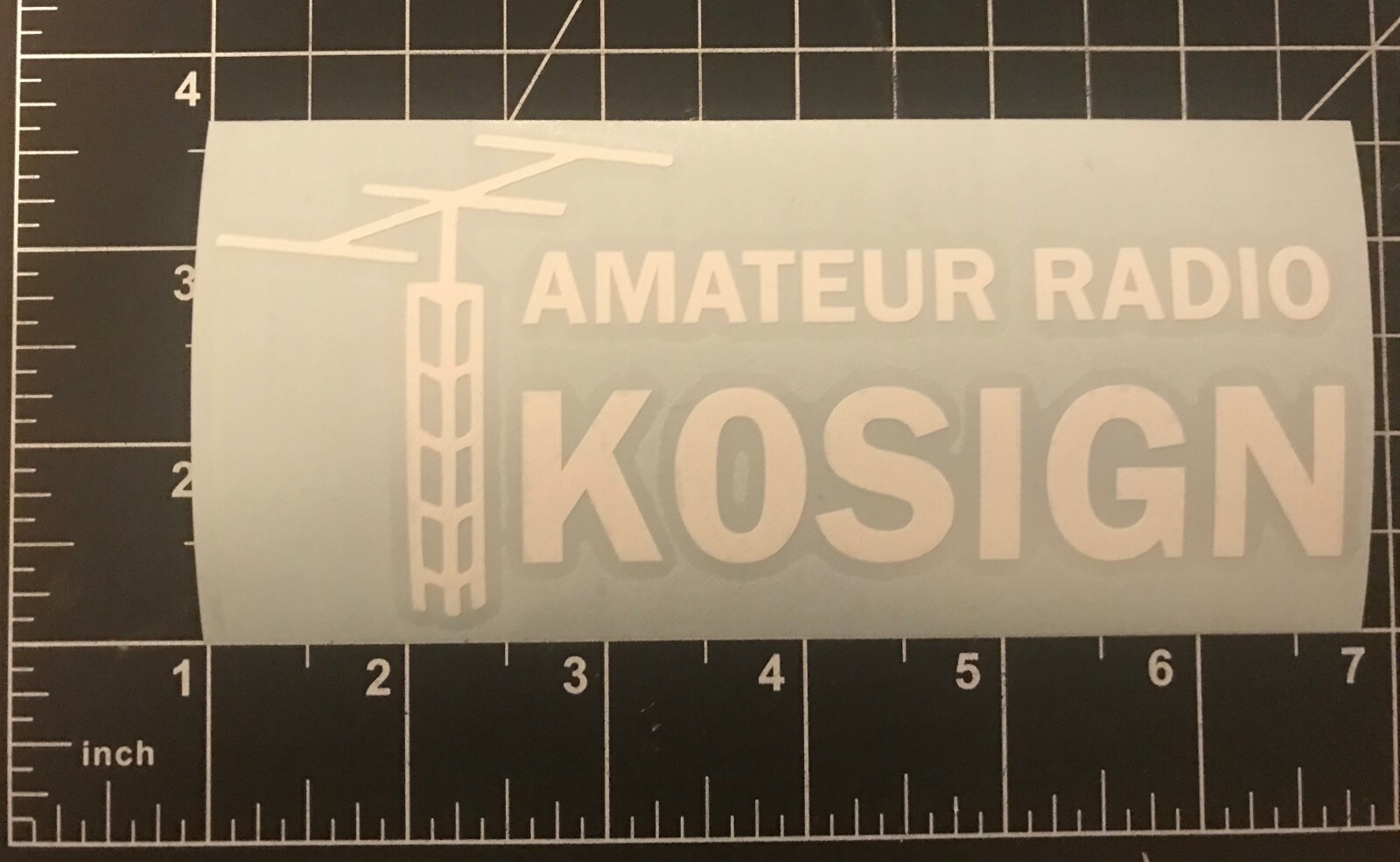 Custom - Amateur Radio Ham Radio Call Sign Tower Vinyl Decal Set (Set ...
