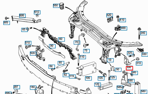 MERCEDES BENZ C W205 LEFT ATTACHMENT ANGLE BRACKET A2056260112 | eBay