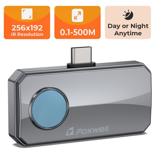 FOXWELL RT100 Thermal Imaging Infrared Camera 256 x192 IR For Android ...