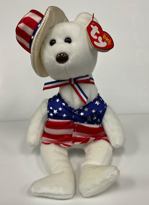 TY Beanie Babies - Sam The Bear (White Version) - 2003 (9.5 inch) | eBay
