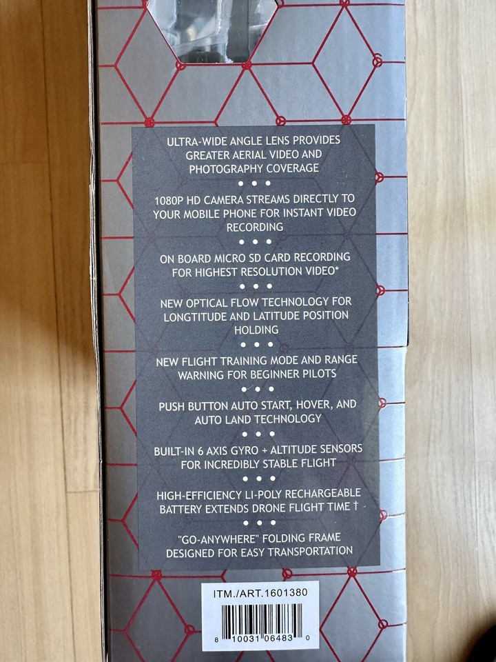 Ascend Aeronautics ASC-2680 Premium HD Video Drone with Ultra-Wide Lens ...