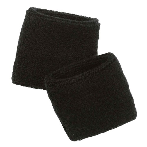 unisex adult Wrist Terry Cloth Sweatband, Black, Pair US 720476124023| eBay