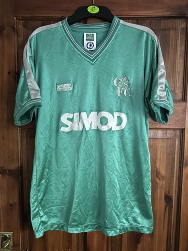 Chelsea FC 1986/87 Score Draw Vintage Away Football Shirt Adult Medium ...