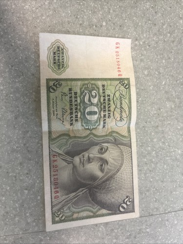 Germany 20 Zwanzig Deutsche Mark 1980 Banknote Paper Money | eBay