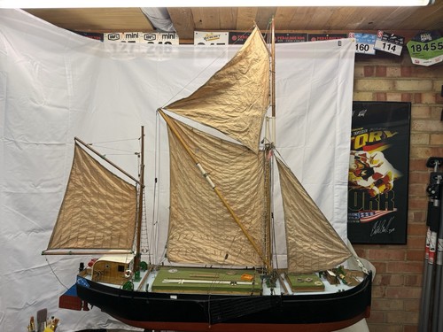 Thames Model Sailing Barge Restoration Project Wooden Model Boat | eBay UK