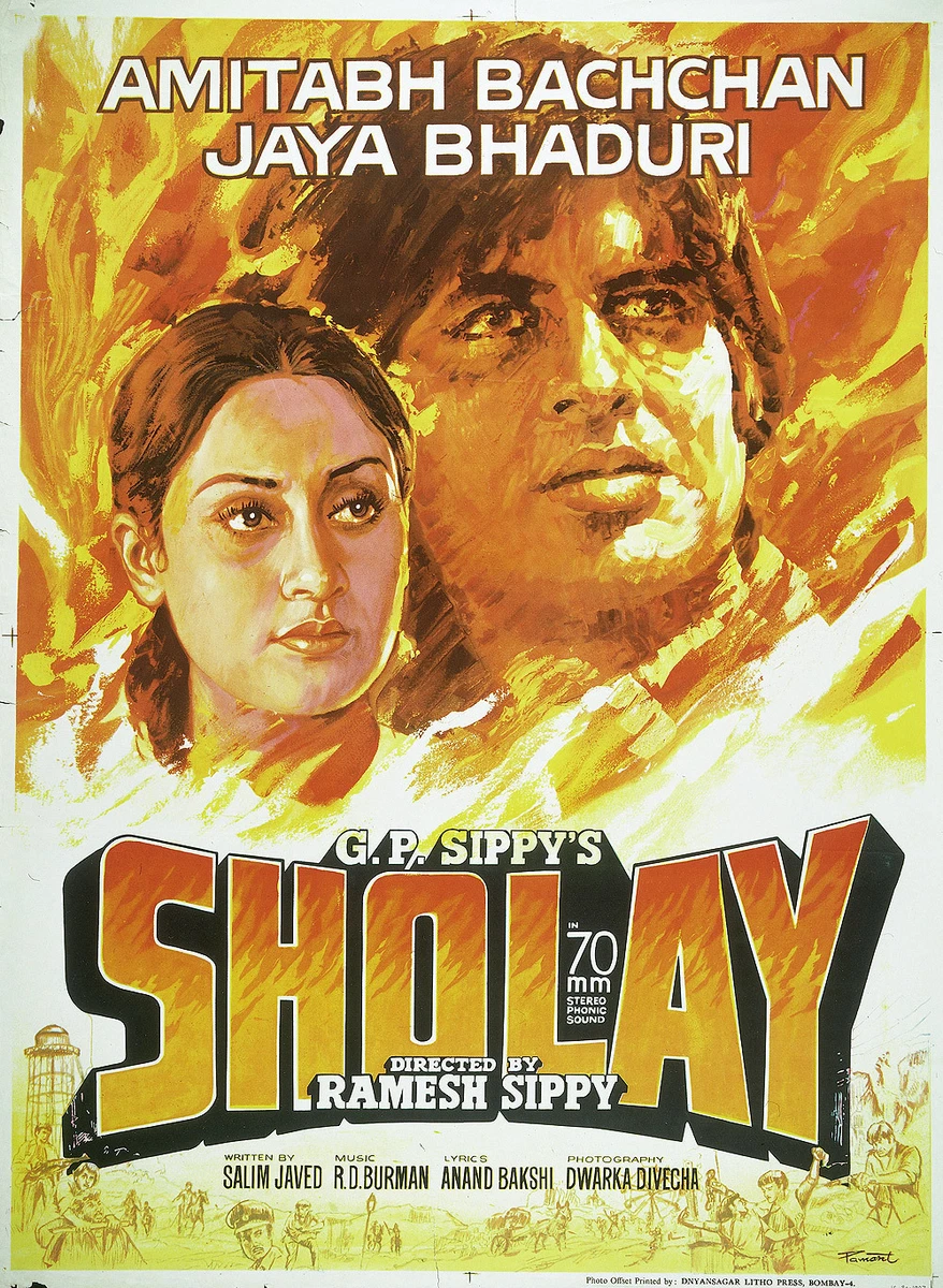 Affiche Du Film Sholay