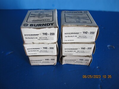 Set of six BURNDY YHD-200 HYCRIMP (QTY 6) | eBay