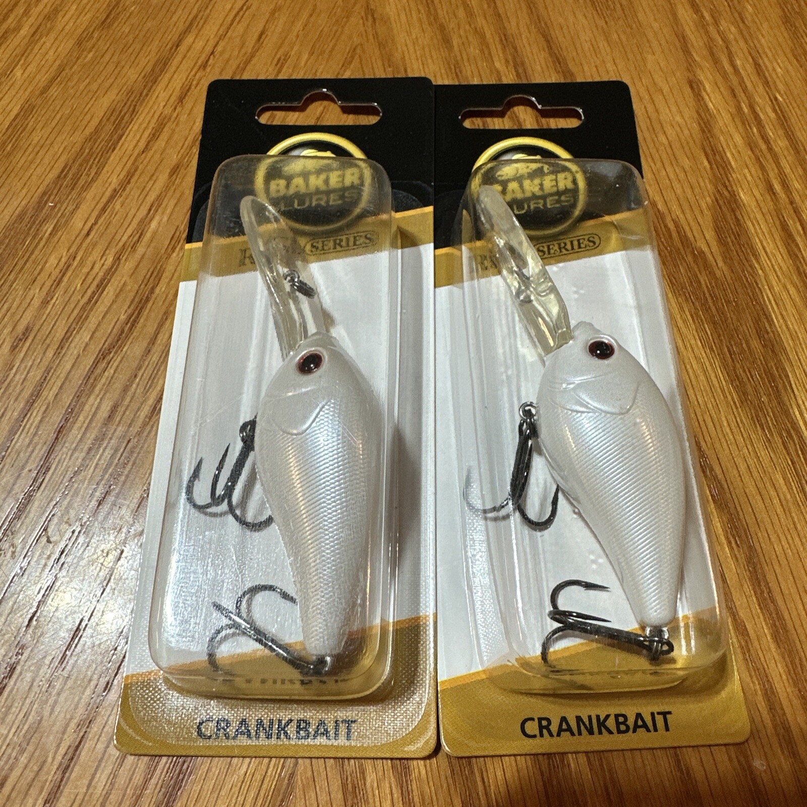2 New Baker Lures Crankbait 2-1/4” 1/2 oz RGD3-P034 Ghost Pearl | eBay