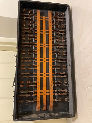 Info Added: Antique Electric Knife Switch Panel & Its Name Tag Plate | eBay