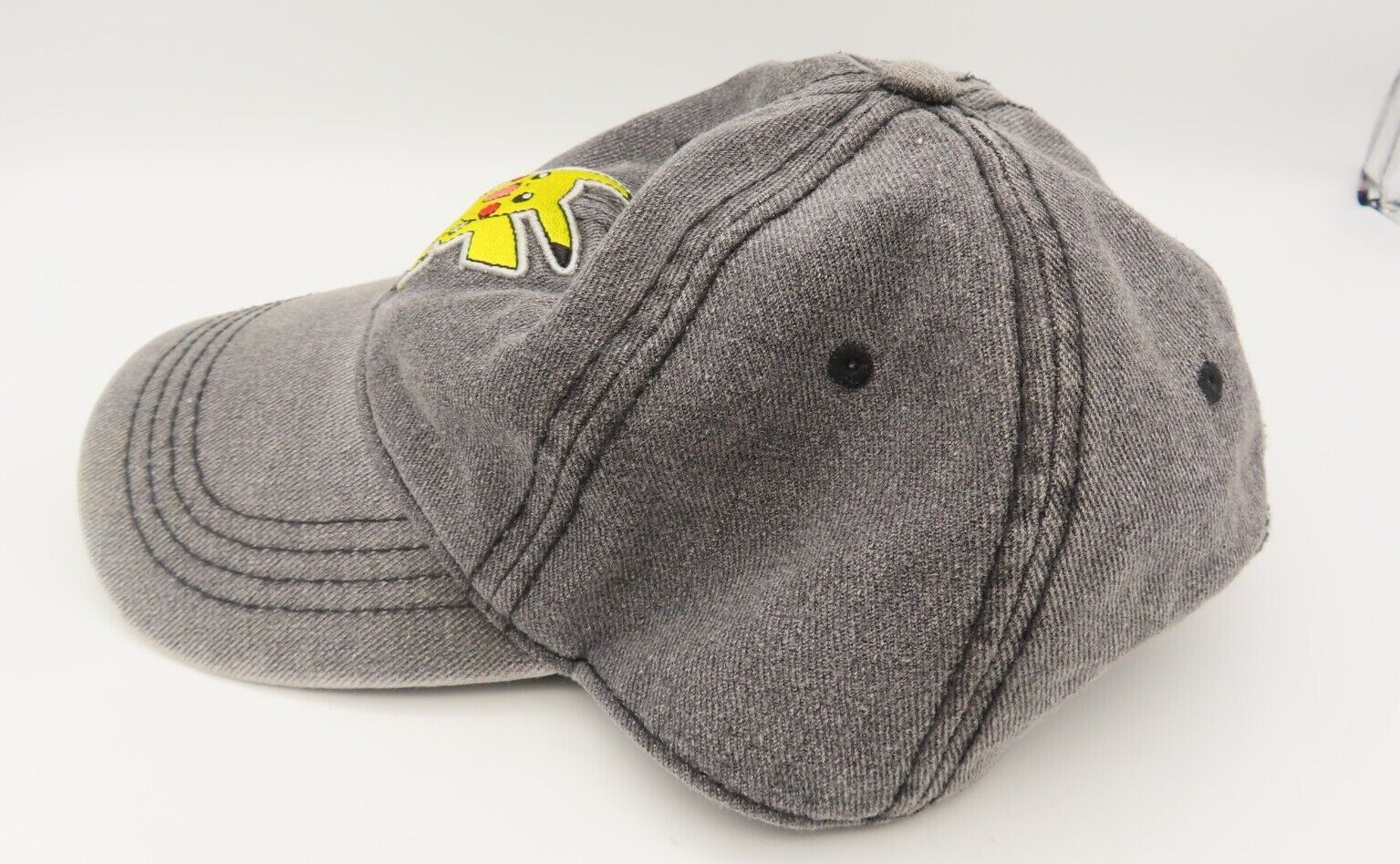 Pokemon Baseball Cap Hat Pikachu Embroidered Black St… - Gem