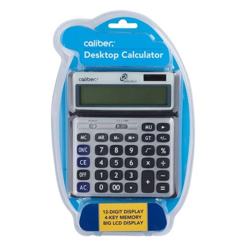 6X Caliber Desktop Calculator, 12 Digit/LCD Display, 4 Key Memory | eBay